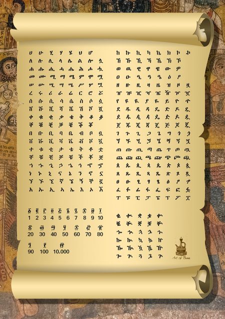Geez Alphabet Poster - Art of Buna e.V.
