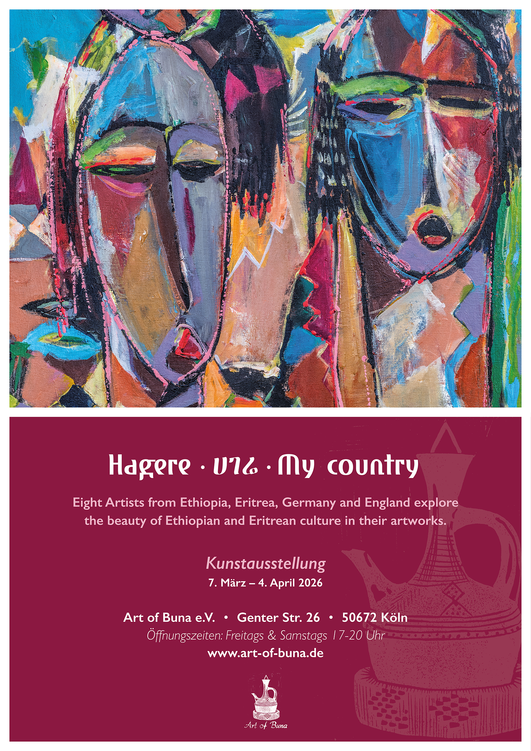 Hagere • ሀገሬ • My country | 7 March - 4 April 2026 - Art of Buna e.V.